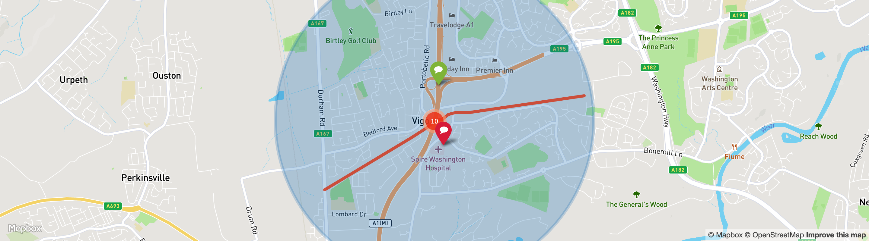 Look Back At A1M Vigo Railway with Commonplace