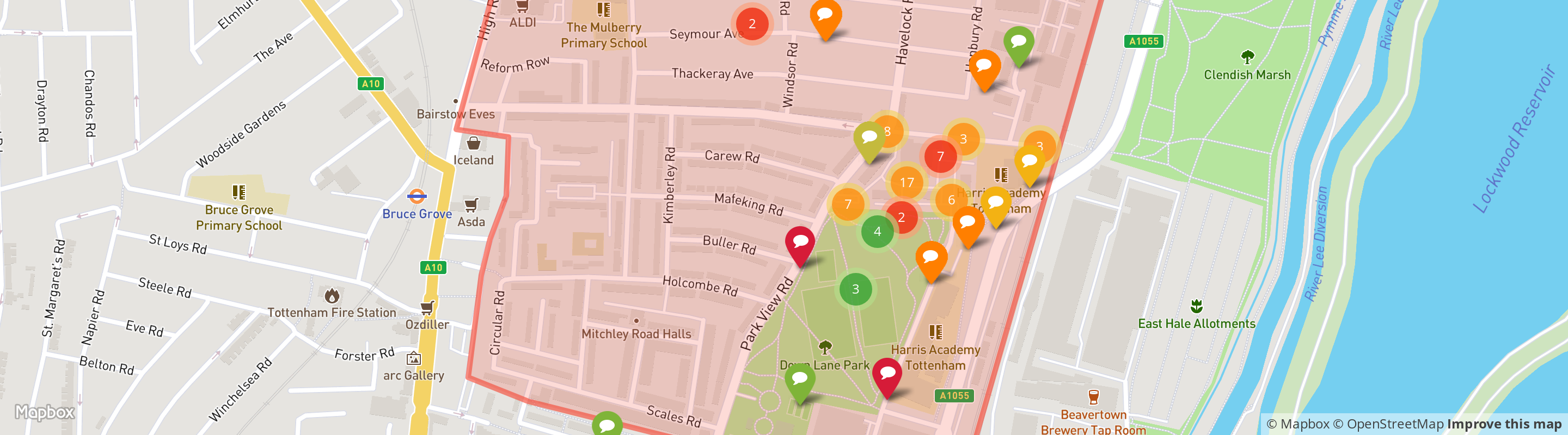 Look Back At Ashley Road Depot Map with Commonplace