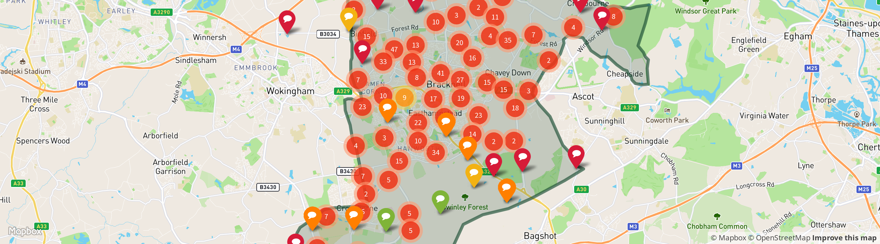 Community Forum - Bracknell Forest Map - Commonplace