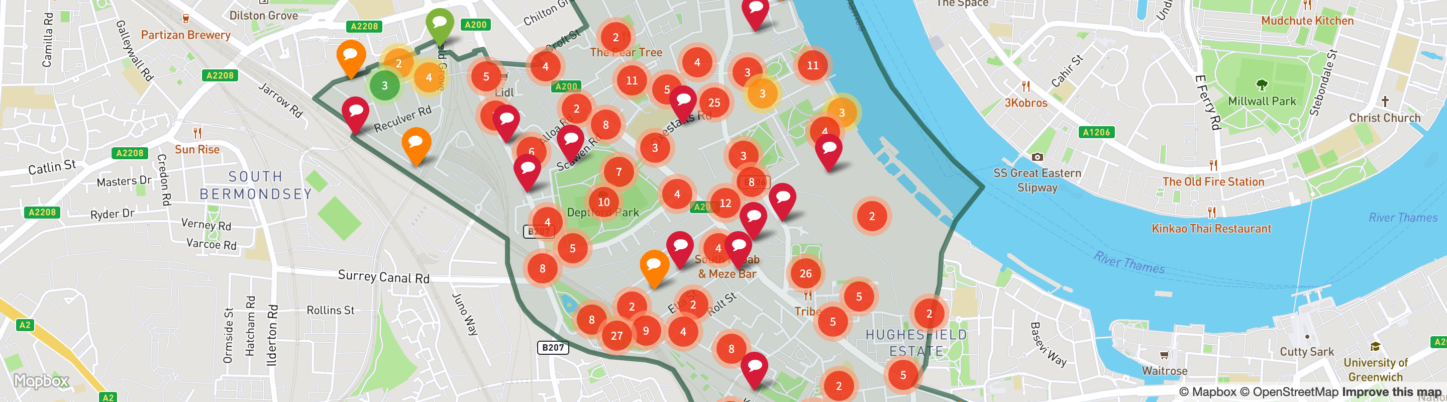 Look Back At Evelyn NCIL Map with Commonplace
