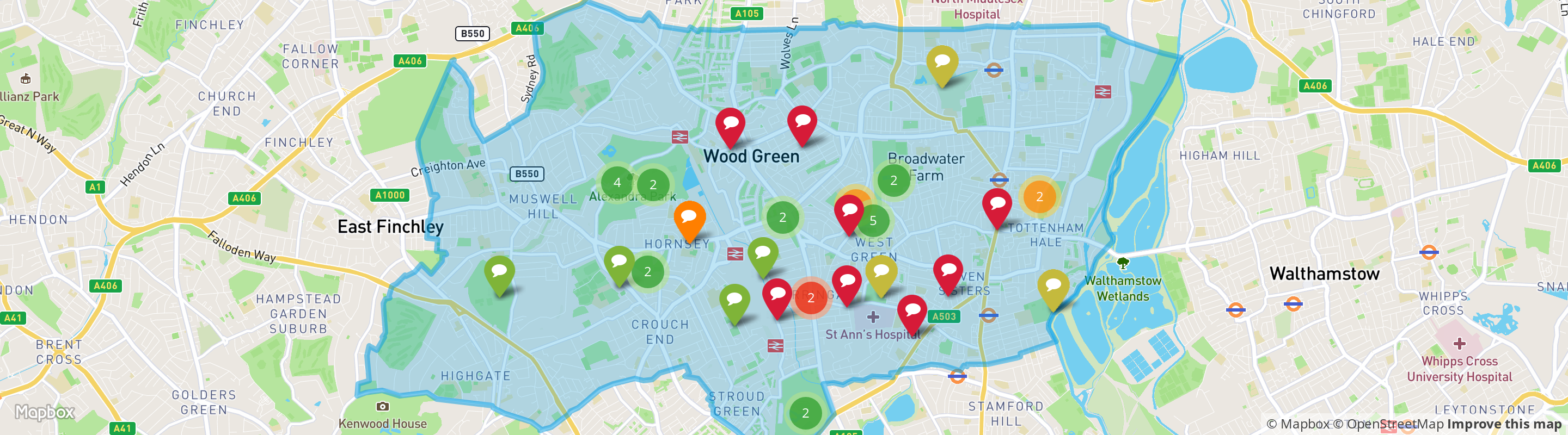 Look Back At Haringey Together Map with Commonplace
