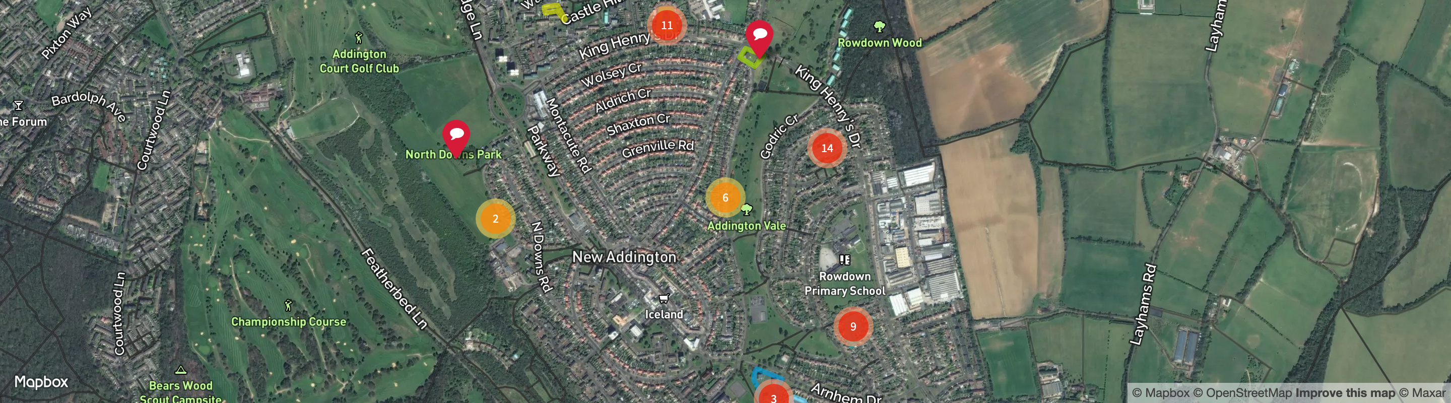 Community Forum - New Addington And Fieldway Map - Commonplace