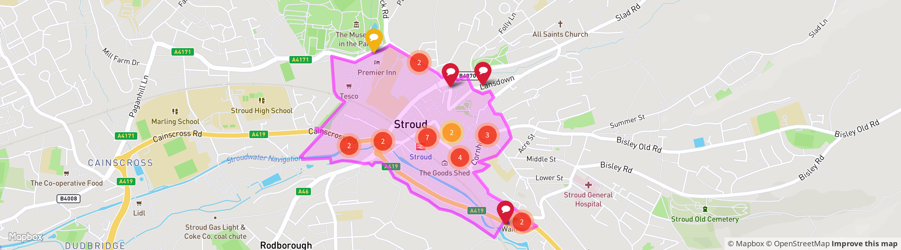Share Your Views On Stroud Neighbourhood Plan Review Map - Commonplace