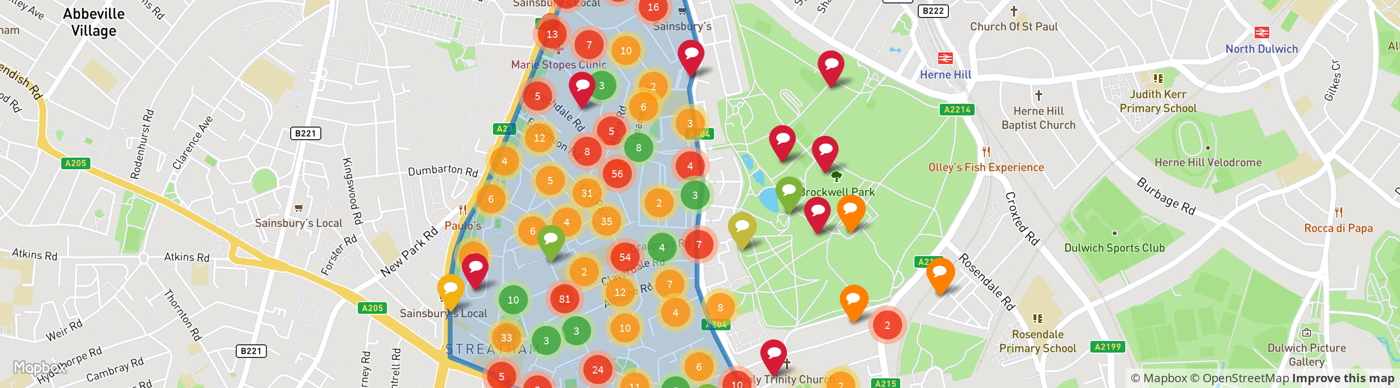 Community Forum - Tulse Hill LTN Map - Commonplace