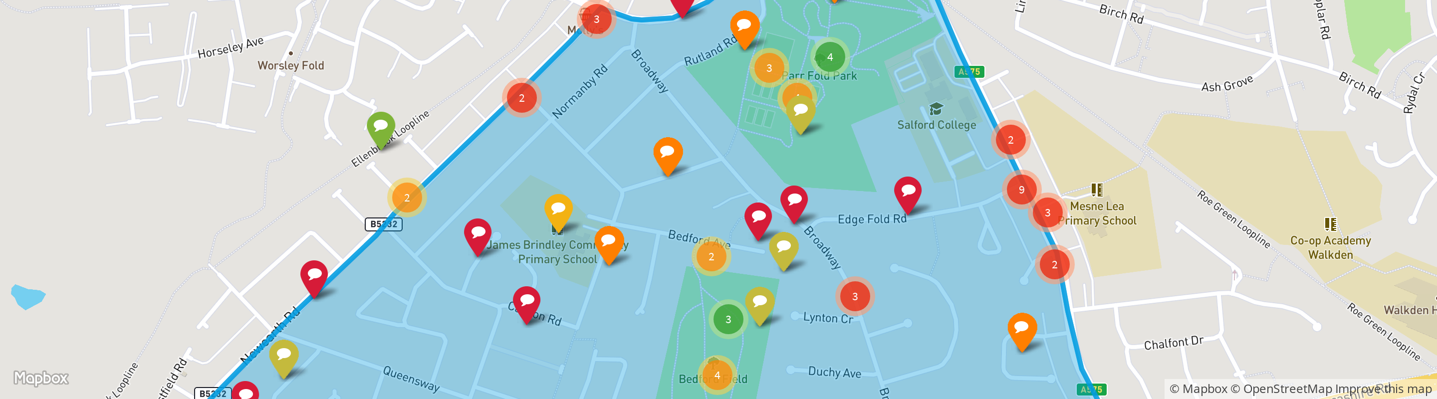 Community Forum - Walkden South Active Neighbourhood Map - Commonplace